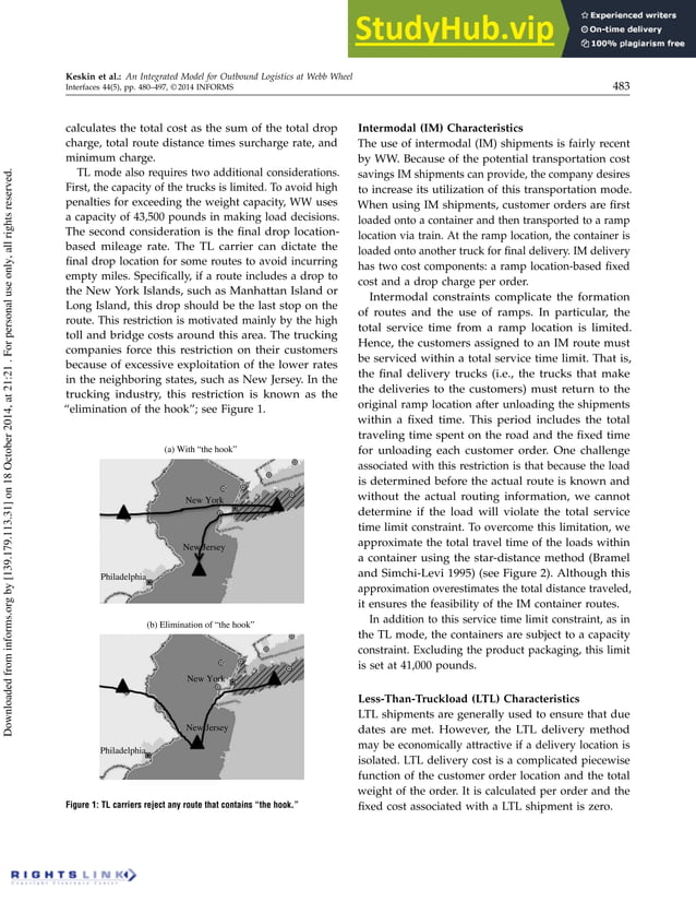 An Integrated Load-Planning Algorithm for Outbound Logistics at Webb ...