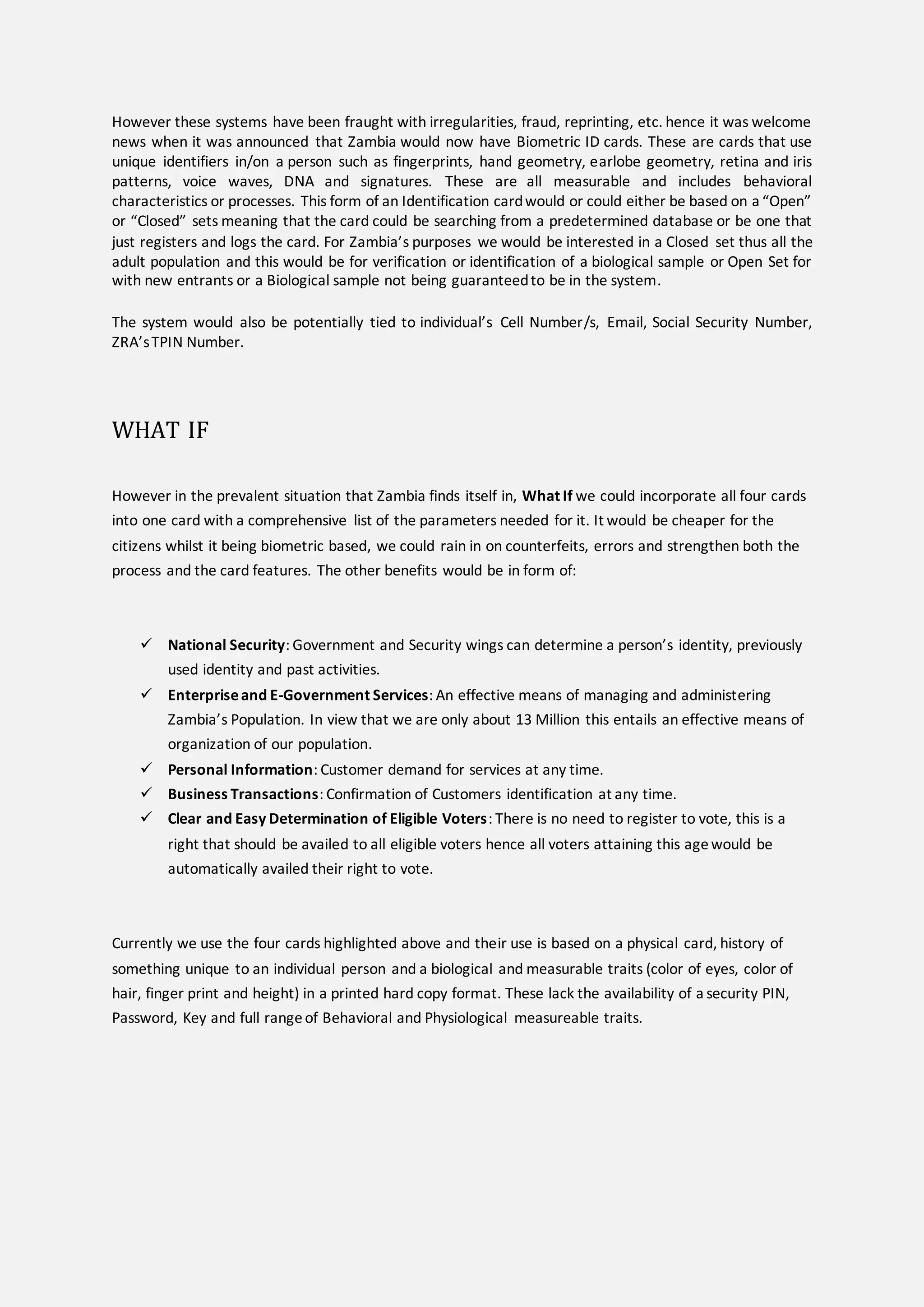 An Integrated national ID System | DOCX | Computing | Technology ...