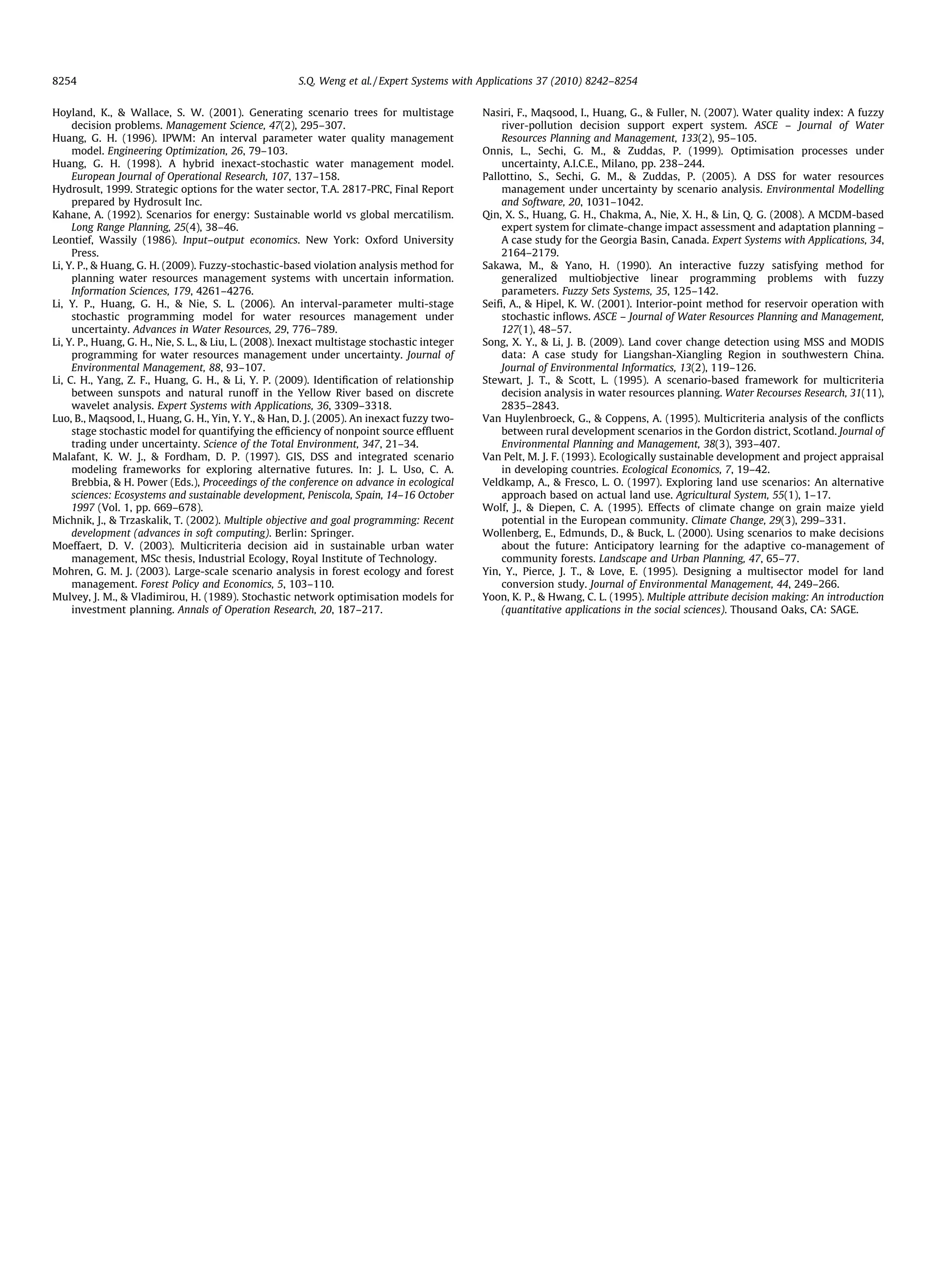 An Integrated Scenario Based Multi Criteria Decision Support System For Water Pdf