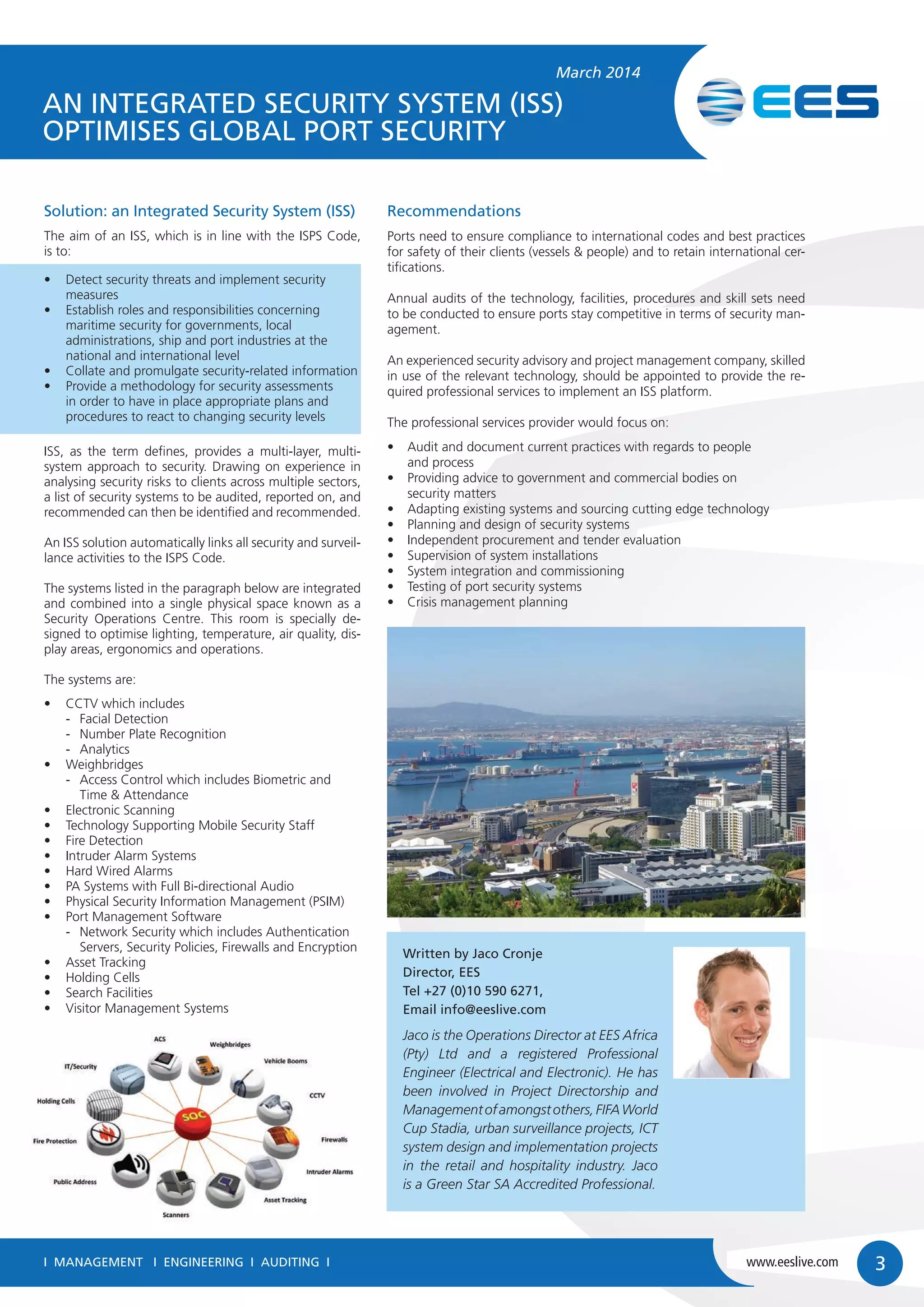 An Integrated Security System Optimises Global Port Security | PDF