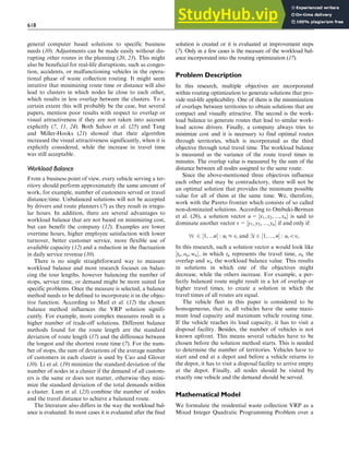 An Integrated Territory Planning And Vehicle Routing Approach For A Multi-Objective Residential ...