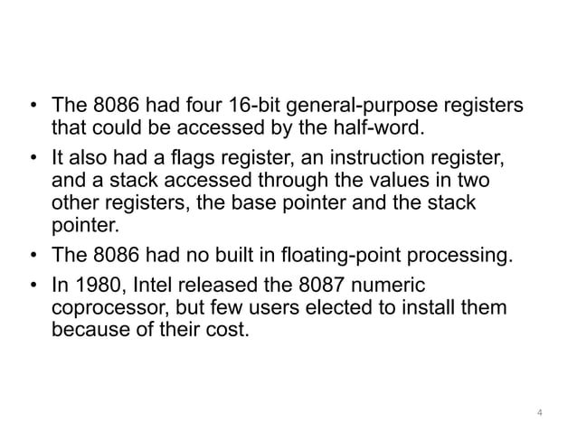 An intel architecture, which is a cisc 2 | PPT