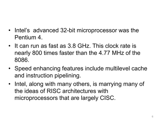 An intel architecture, which is a cisc 2 | PPT