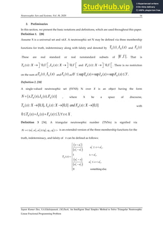 An Intelligent Dual Simplex Method To Solve Triangular Neutrosophic Linear Fractional ...