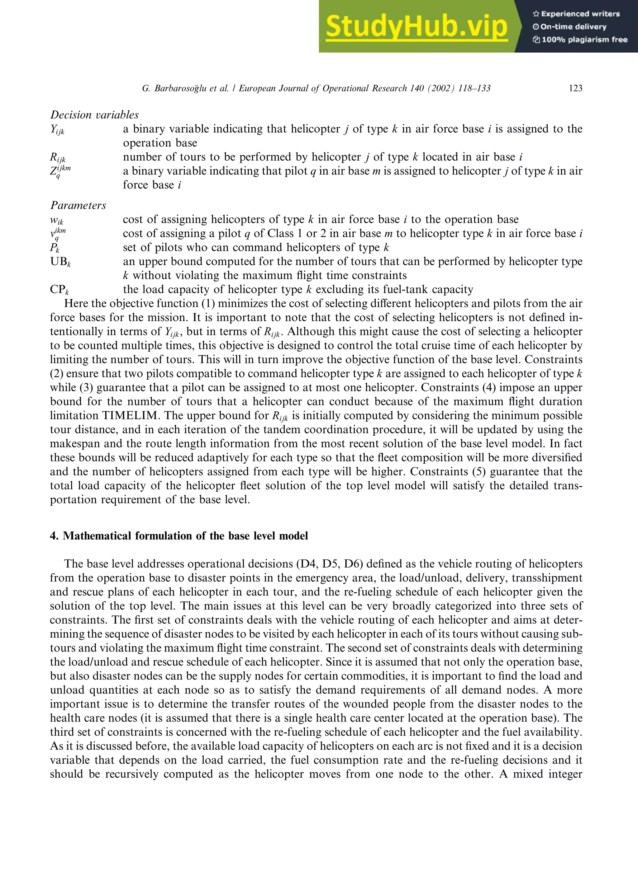 An Interactive Approach For Hierarchical Analysis Of Helicopter Logistics In Disaster Relief ...