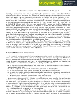 An Interactive Approach For Hierarchical Analysis Of Helicopter Logistics In Disaster Relief ...