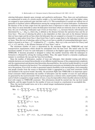An Interactive Approach For Hierarchical Analysis Of Helicopter Logistics In Disaster Relief ...