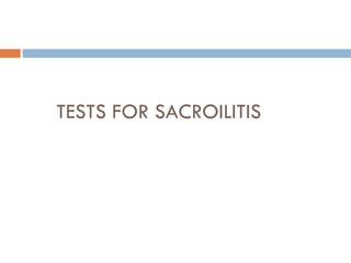 A Case of Tuberculous Sacro-iliitis | PPT