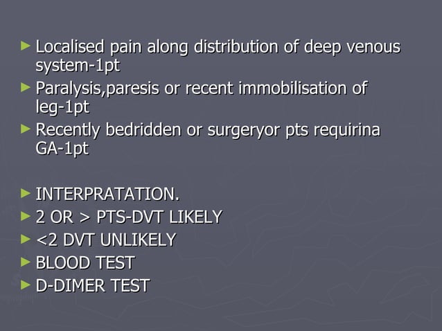 A Case of DVT for Discussion | PPT
