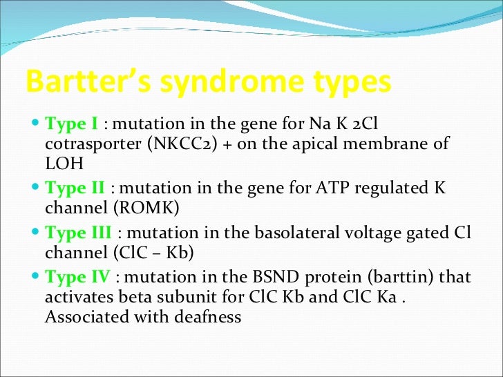 A Case of Bartter's Syndrome
