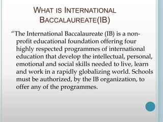 An international model of world class education | PPT