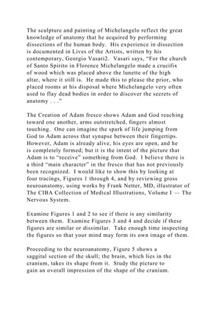 An Interpretation Of Michelangelo’s Creation Of Adam Based O.docx