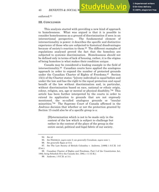 An Intersectional Approach To Homelessness Discrimination And ...