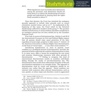 An Intersectional Approach To Homelessness Discrimination And ...