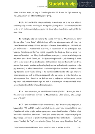 An Interview With Bharati Mukherjee | PDF