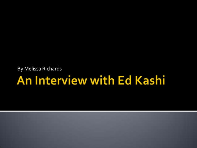 An Interview with Ed Kashi | PPTX