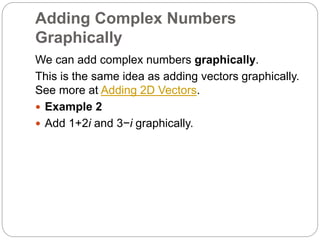 An introdcution to complex numbers jcw | PPTX