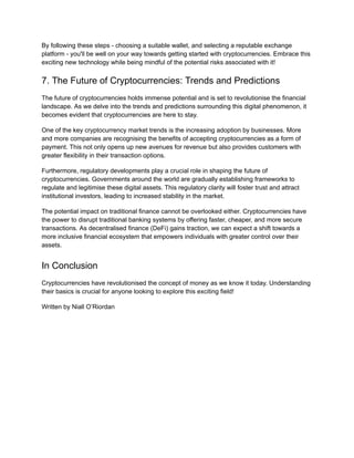 An Introduction into Cryptocurrencies_ Understanding the Future of ...