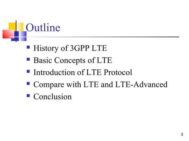 An Introduction Of 3 Gpp Long Term Evolution Lte Ppt