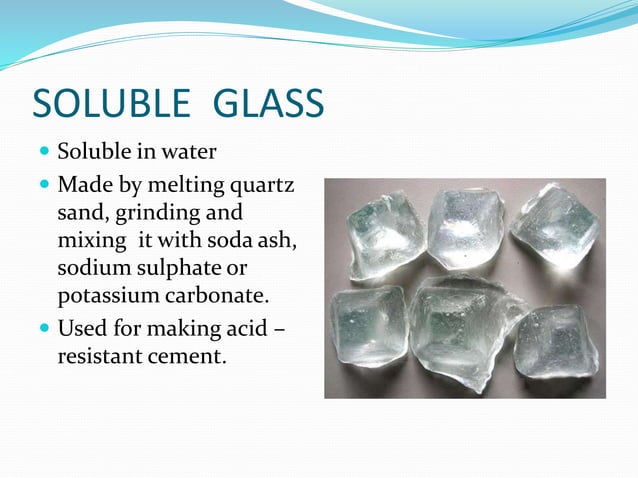 An introduction of different types of glasses | PPTX | Chemistry | Science
