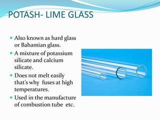 An introduction of different types of glasses | PPTX