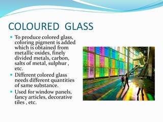 An introduction of different types of glasses | PPTX