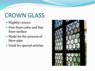 An introduction of different types of glasses | PPTX
