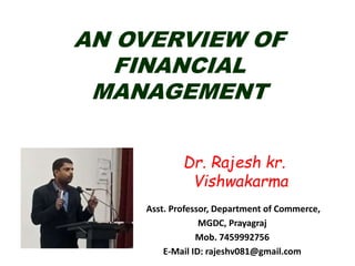 An introduction of financial management | PPTX