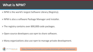 An Introduction of Node Package Manager (NPM) | PDF