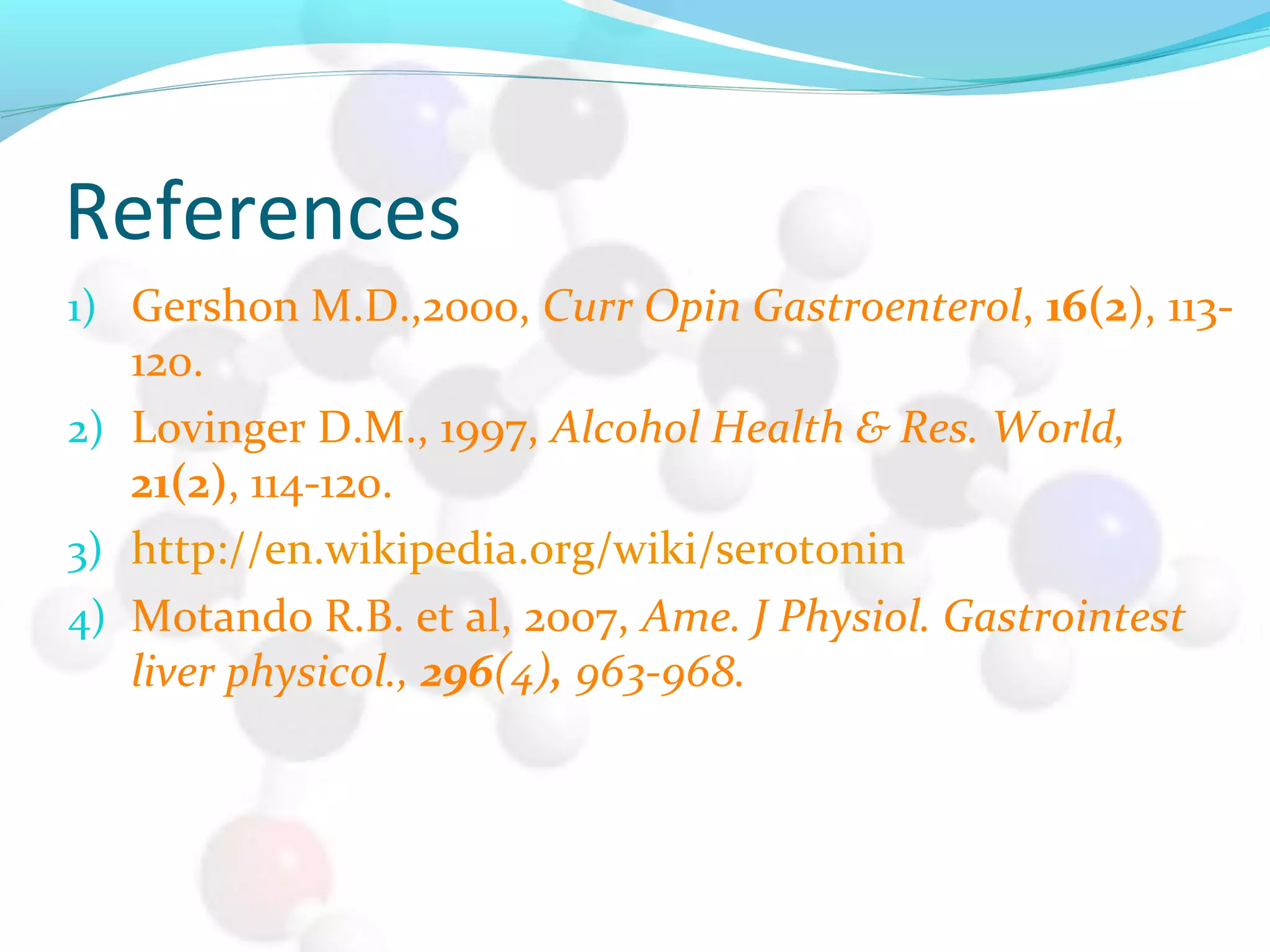 An introduction of serotonin | PPT | Digestive Disorders | Diseases and Conditions