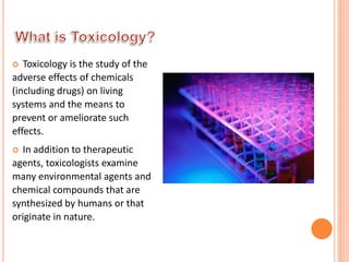 Toxicology | PPTX | Substance Abuse | Diseases and Conditions
