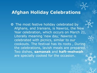 Afghanistan culture | PPTX