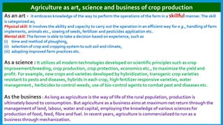 An introduction to agriculture and agronomy | PPTX