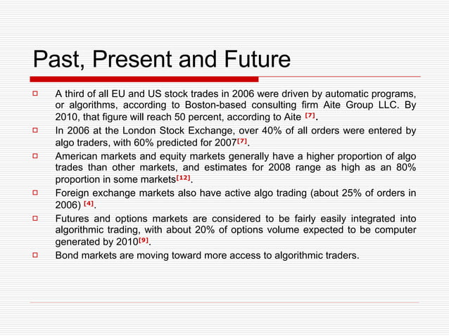 Algorithmic Trading-An Introduction | PPT