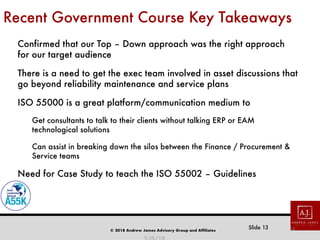 Introduction to ISO 55000 Training | PDF