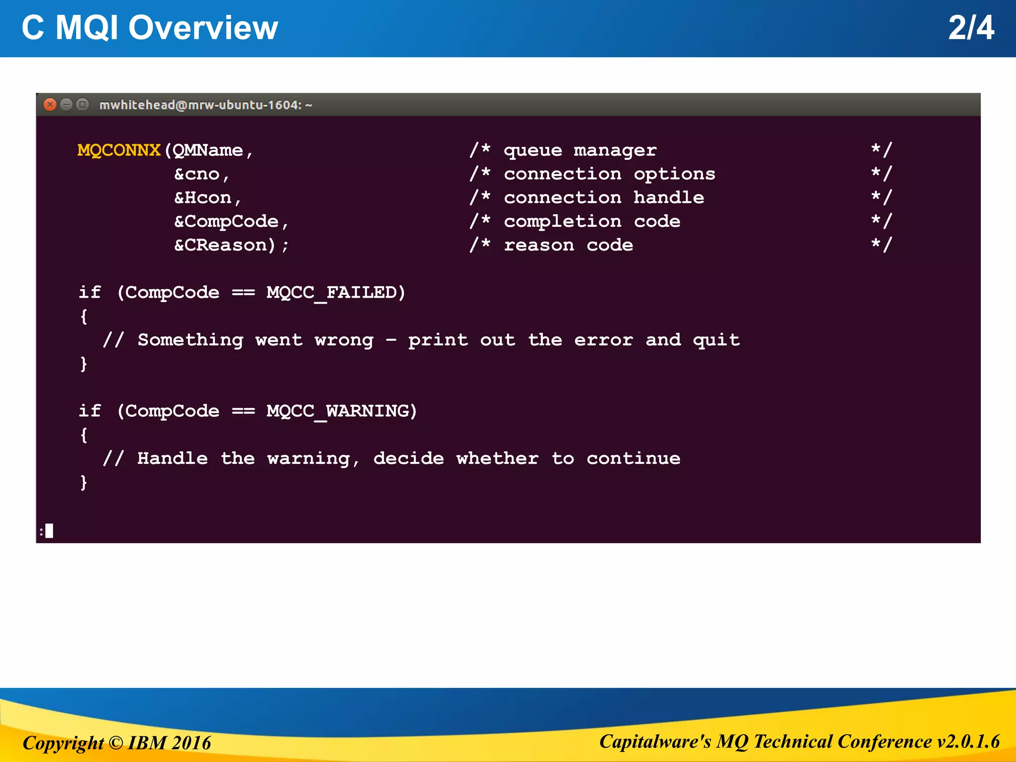 An Introduction to and Comparison of the Different APIs Supported by MQ ...