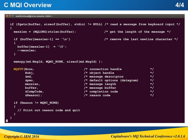 An Introduction to and Comparison of the Different APIs Supported by MQ ...