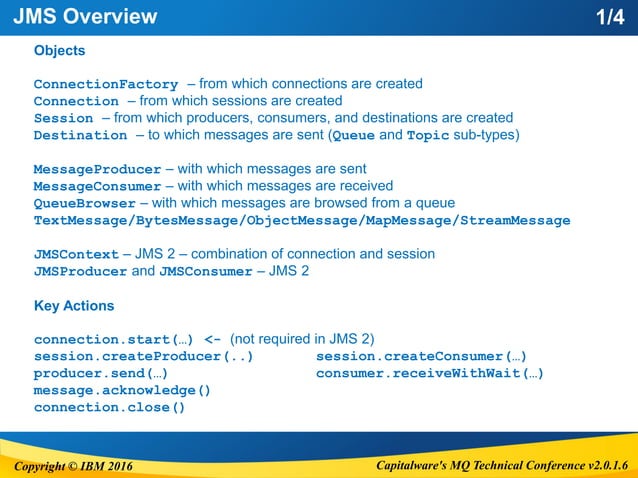 An Introduction to and Comparison of the Different APIs Supported by MQ ...