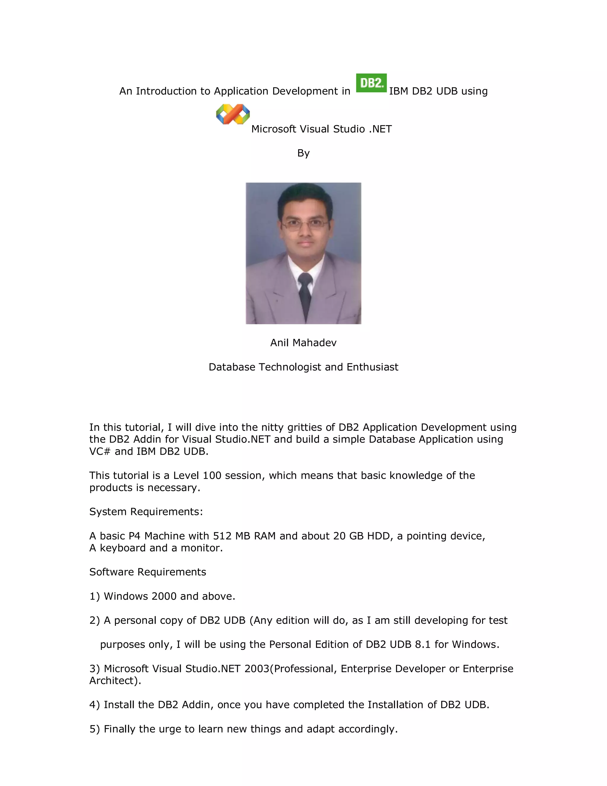 IBM DB2 App Development with Microsoft Visual C# | PDF