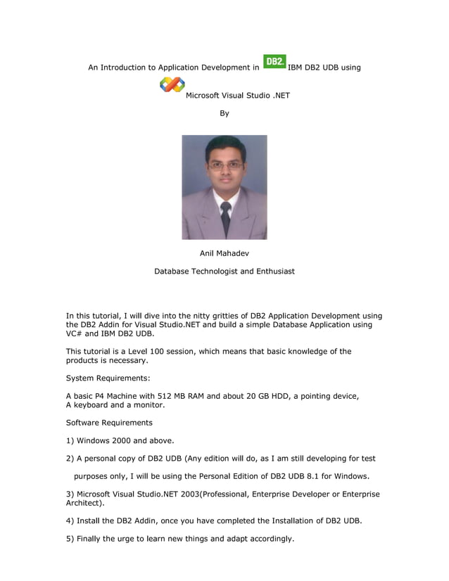 IBM DB2 App Development with Microsoft Visual C# | PDF