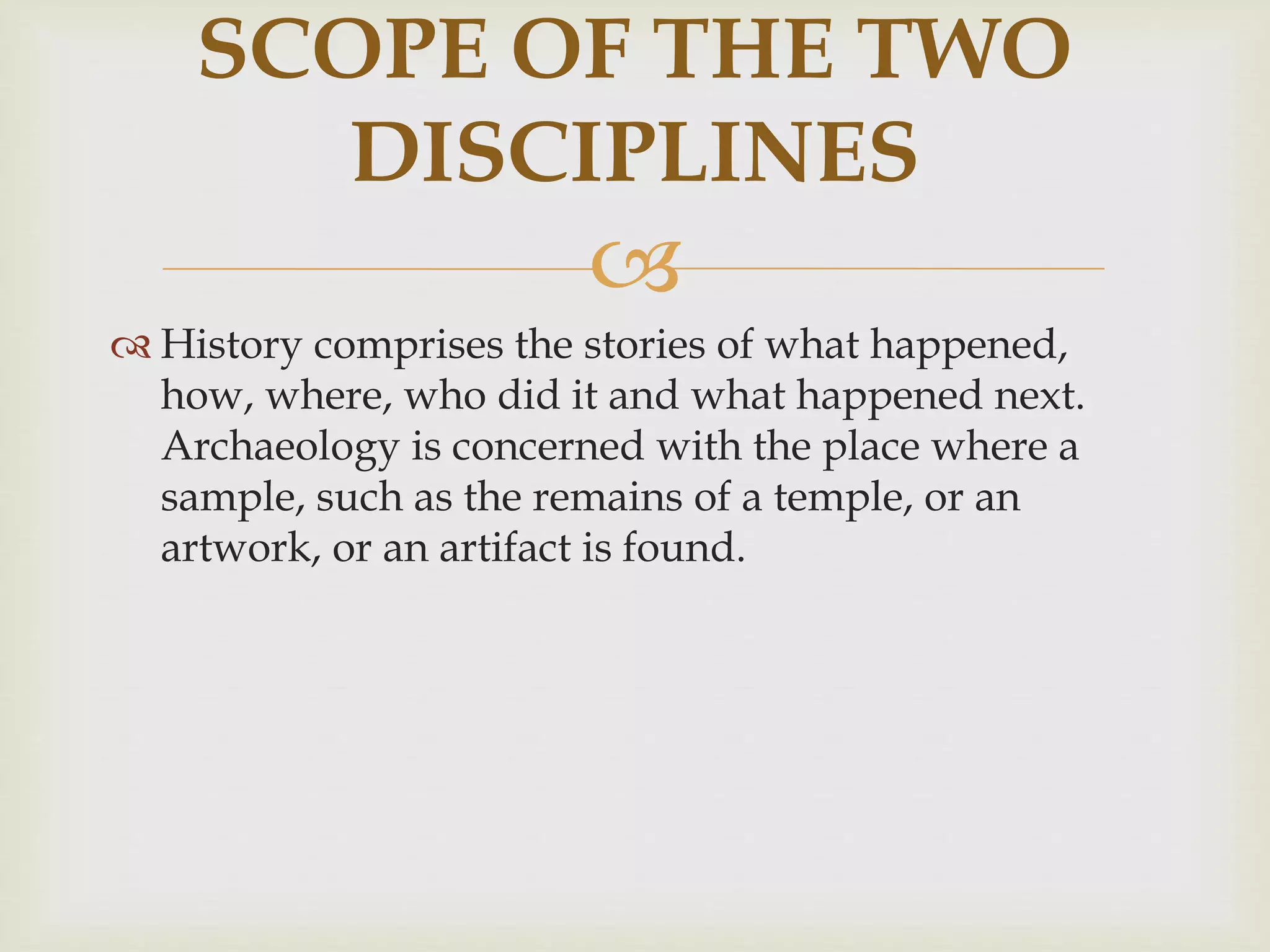 An introduction to archaeology | PPTX