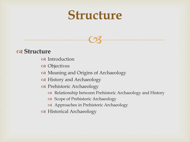 An introduction to archaeology | PPTX