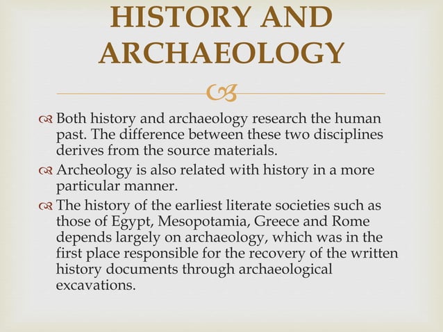 An introduction to archaeology | PPTX