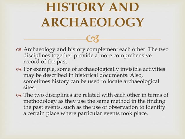 An introduction to archaeology | PPTX