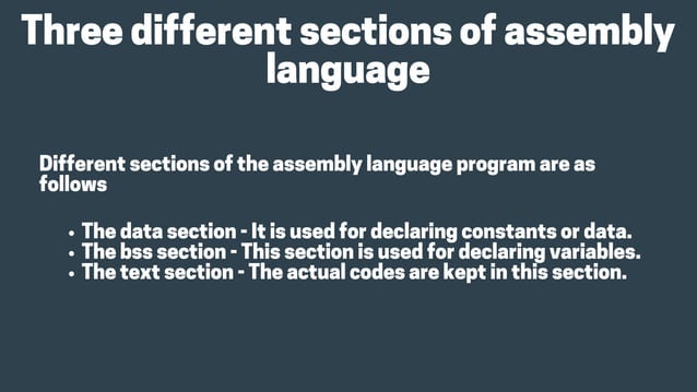 An introduction to assembly language by assembly language assignment help expert! | PPT