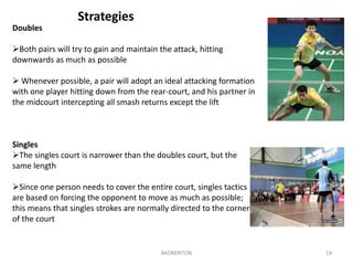 An introduction to badminton | PPTX