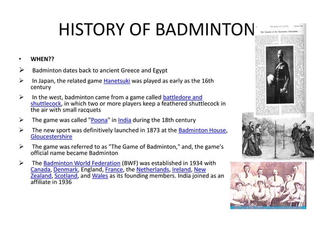 An introduction to badminton | PPTX | Badminton | Sports