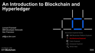 An introduction to blockchain and hyperledger v ru | PPT