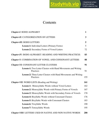 An Introduction To Bodo Script Reading And Writing | PDF