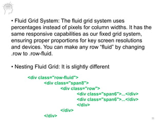 An introduction to bootstrap | PPTX | Web Development | Internet